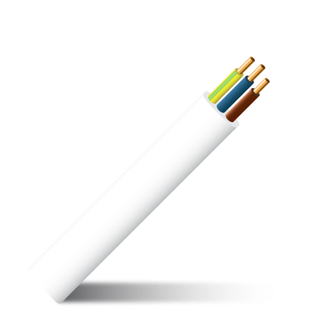 Przewód instalacyjny, płaski YDYp 3x2,5 drut 450/750V | Elektrokabel - 100m | Amper24